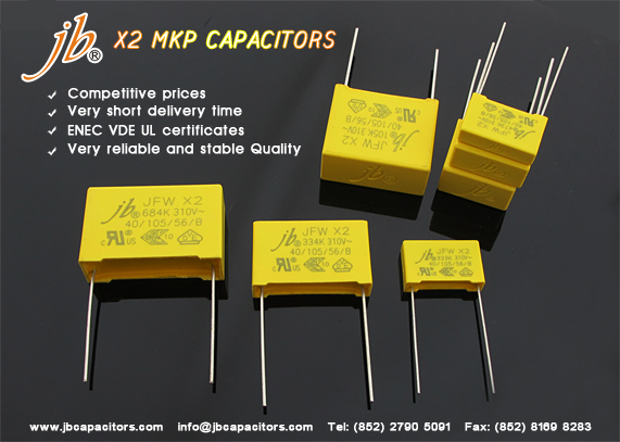 jb Capacitors Company Offer X2 MKP Capacitors with Very Competitive Prices and Short Delivery ...
