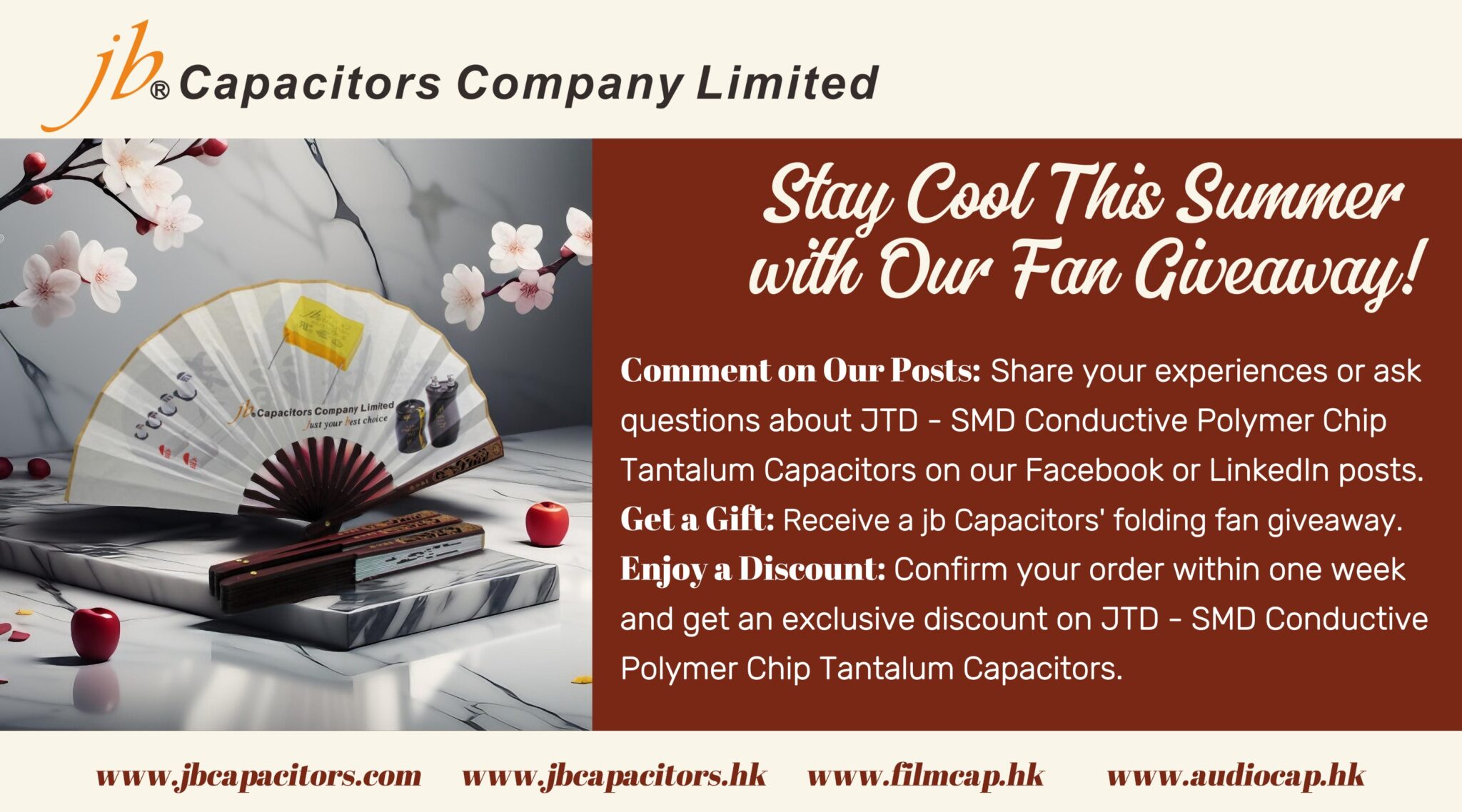 Stay Cool This Summer with Our Fan Giveaway! - jb Capacitors