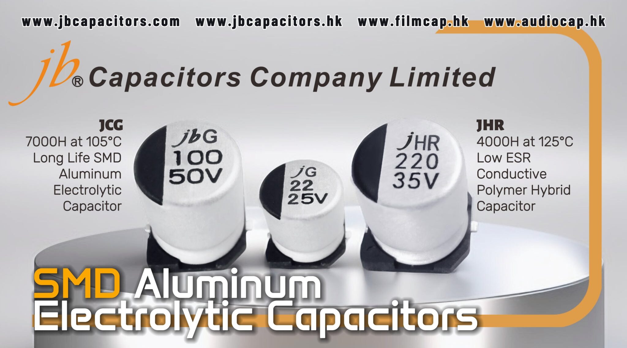 Introducing SMD Aluminum Electrolytic Capacitors -JCG and JHR : Compact ...
