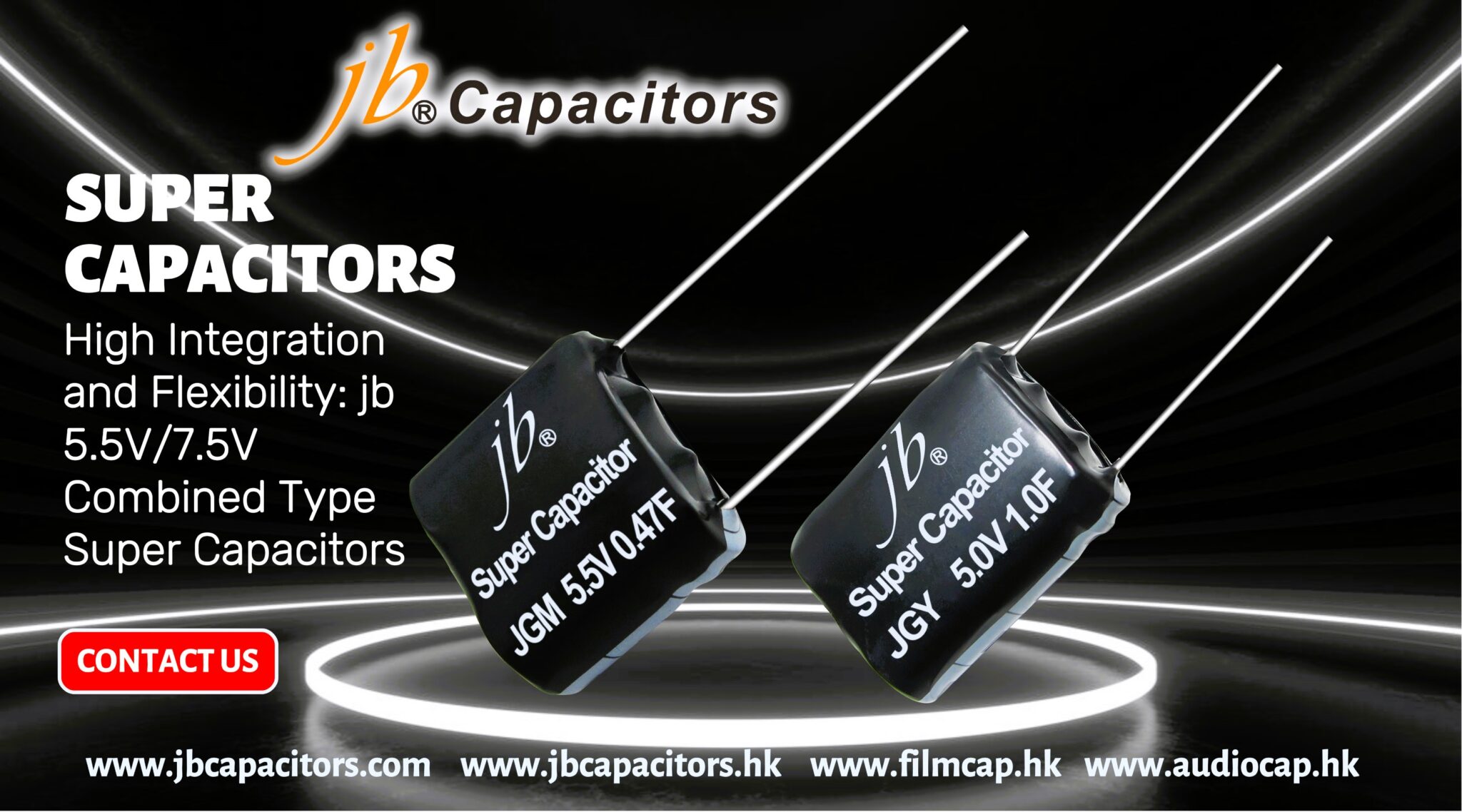 High Integration and Flexibility: jb 5.5V/7.5V Combined Type Super Capacitors - jb Capacitors