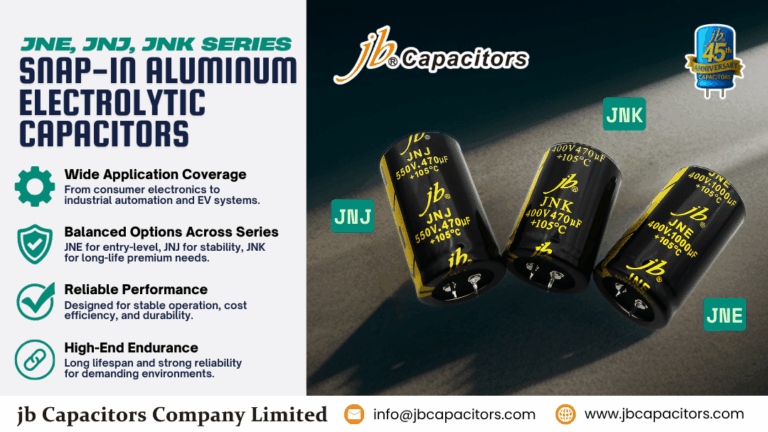 Snap-in Aluminum Electrolytic Capacitors – JNE, JNJ, JNK Series - jb ...
